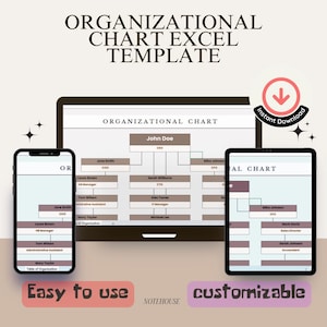 Streamline Your Workflow With Our Organizational Chart Excel Template ...