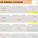 Basic Work Rotation Schedule Excel Template – Simple & Easy-to-use - Etsy