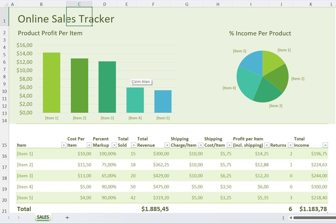 Online Sales Tracker Excel Template Efficiently Track and Manage Your ...