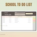 Ultimate School To-do List Template Editable Planner for Students ...