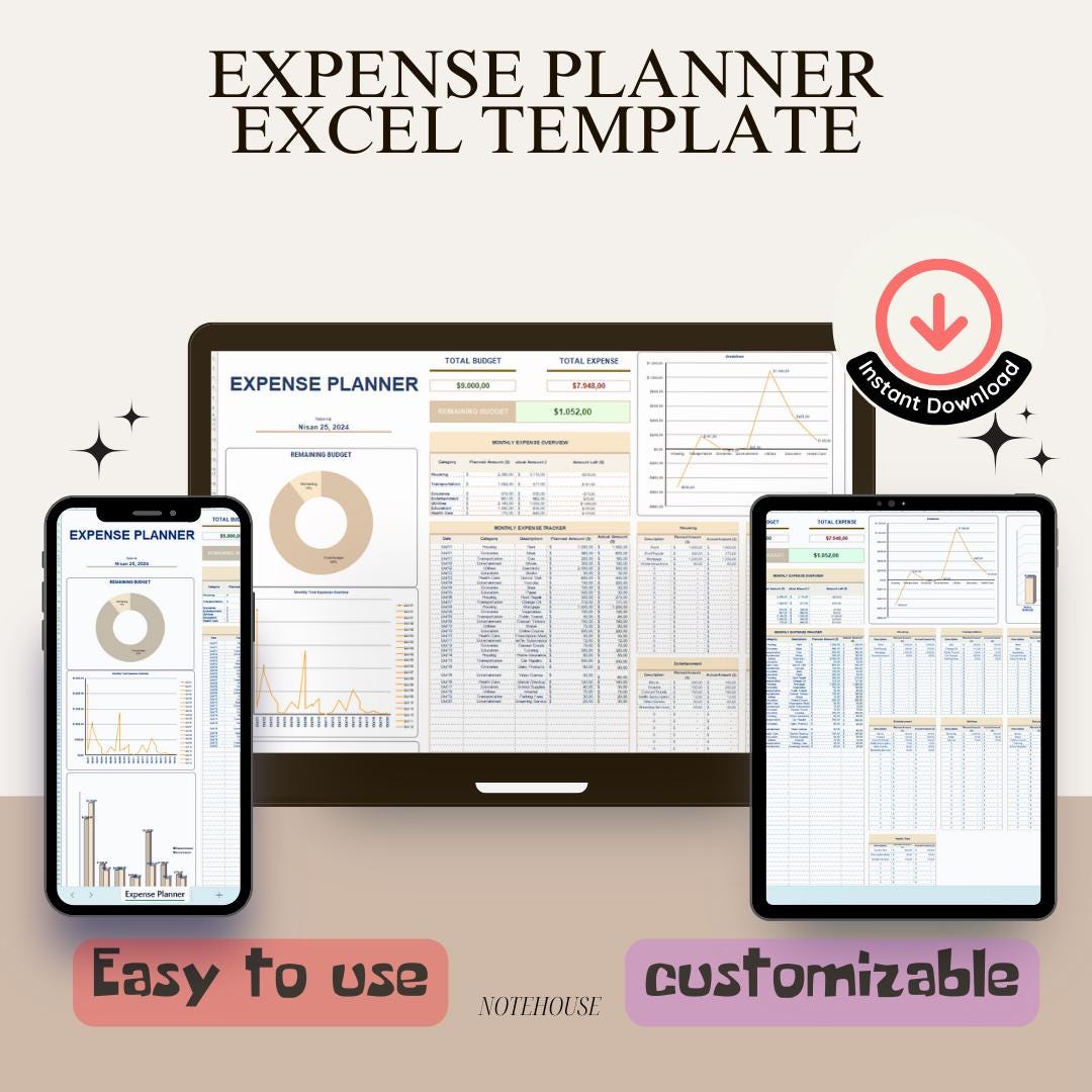Expense Tracker Excel Template - Simplify Budgeting & Optimize Your ...