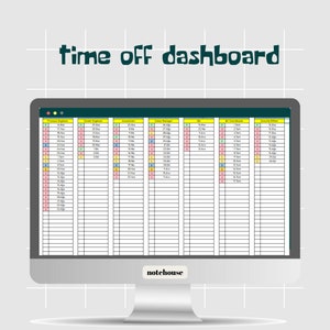 Ultimate Time off Tracker Excel Template Vacation & Leave Management Spreadsheet - Etsy