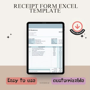 Fillable Printable Receipt Template Excel | Editable Receipt Form ...