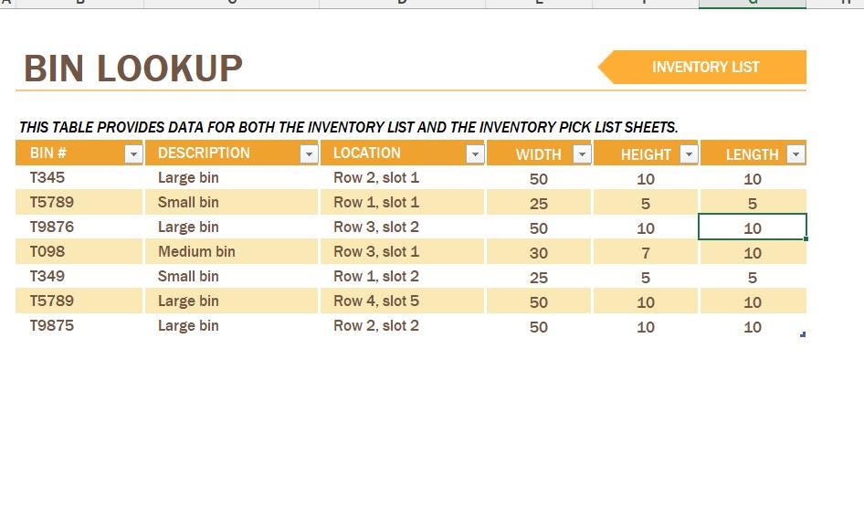 Warehouse Inventory List Excel Template – Streamline Your Inventory Management - Etsy