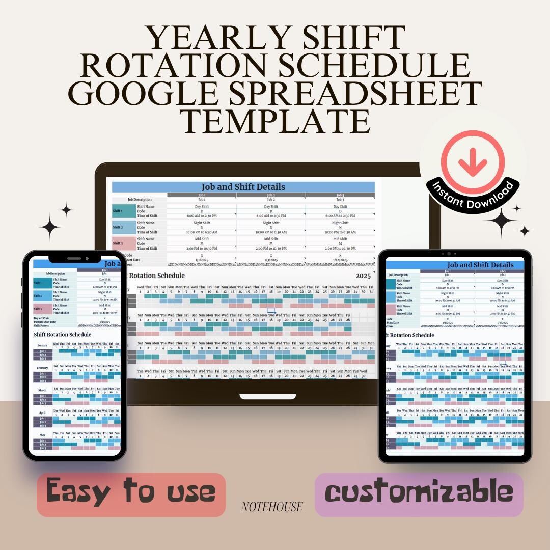 Modèle de feuille de calcul Google pour le calendrier annuel de ...