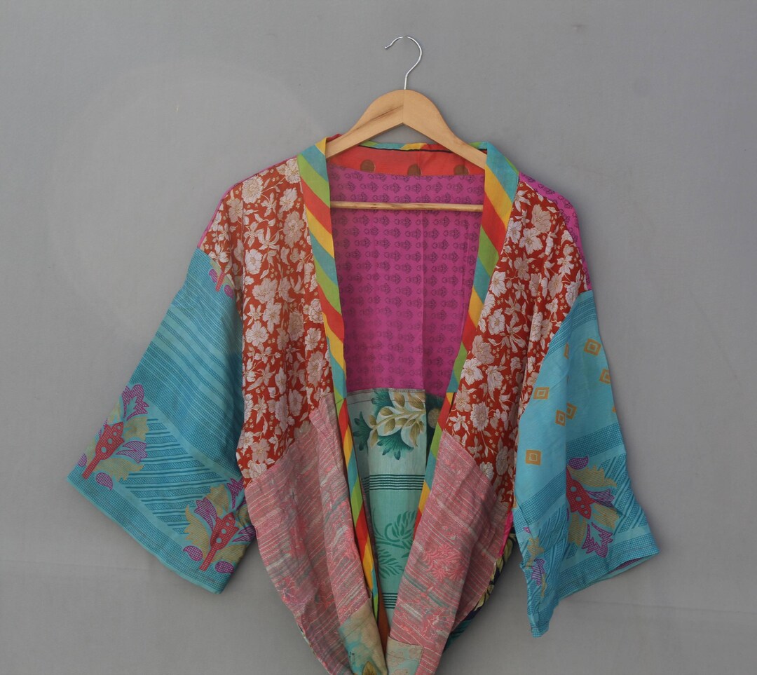 Silk Kimono Robe for Women – Luxury Boho Long Kimono – Beach Cover up ...