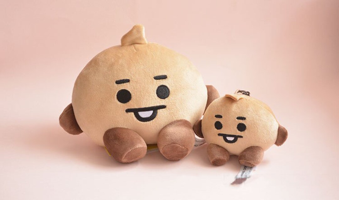 BTS Plushie BT21 Keychain BT21 Shooky BTS X BT21 Gift for Bts - Etsy