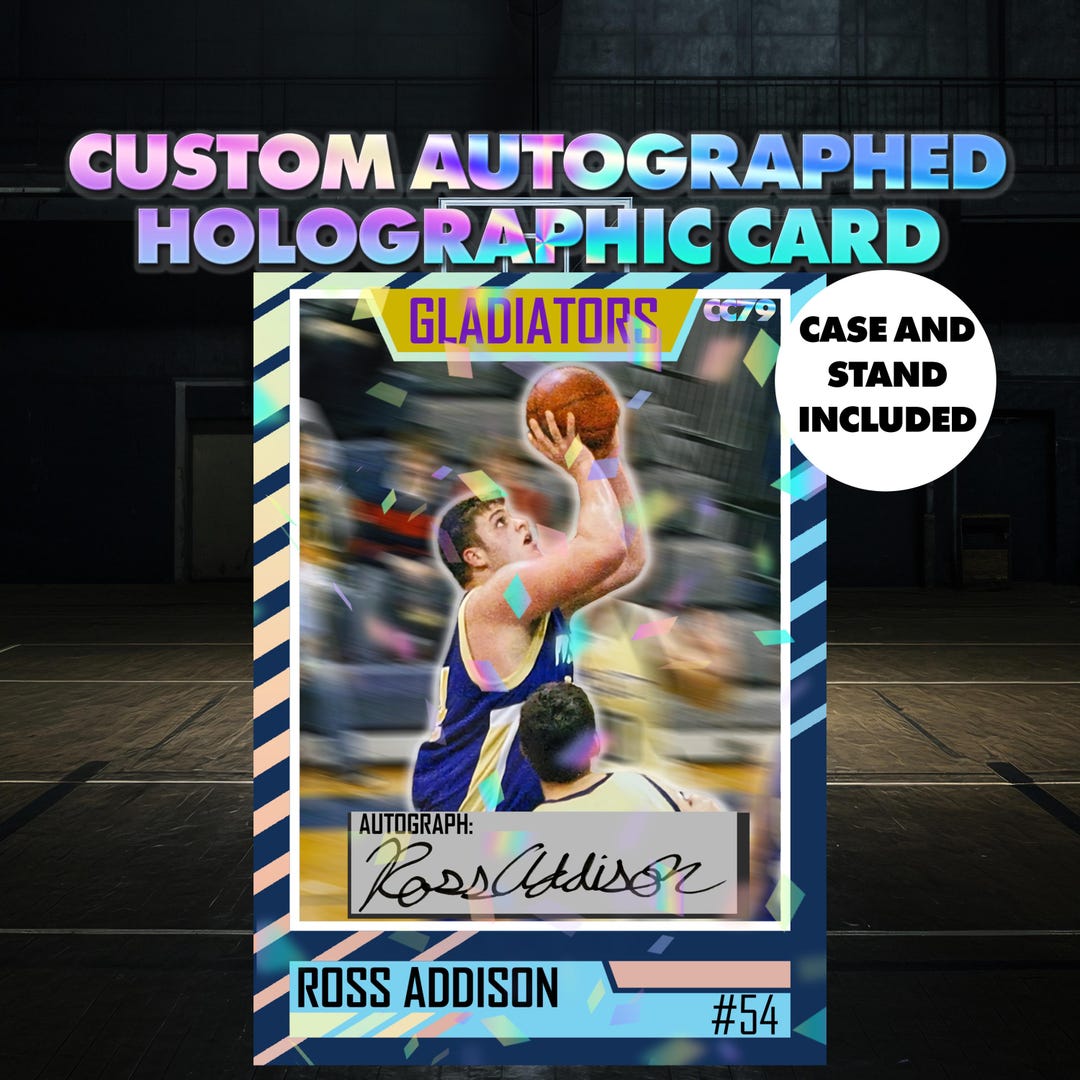 Custom Holographic Autographed Card - Etsy