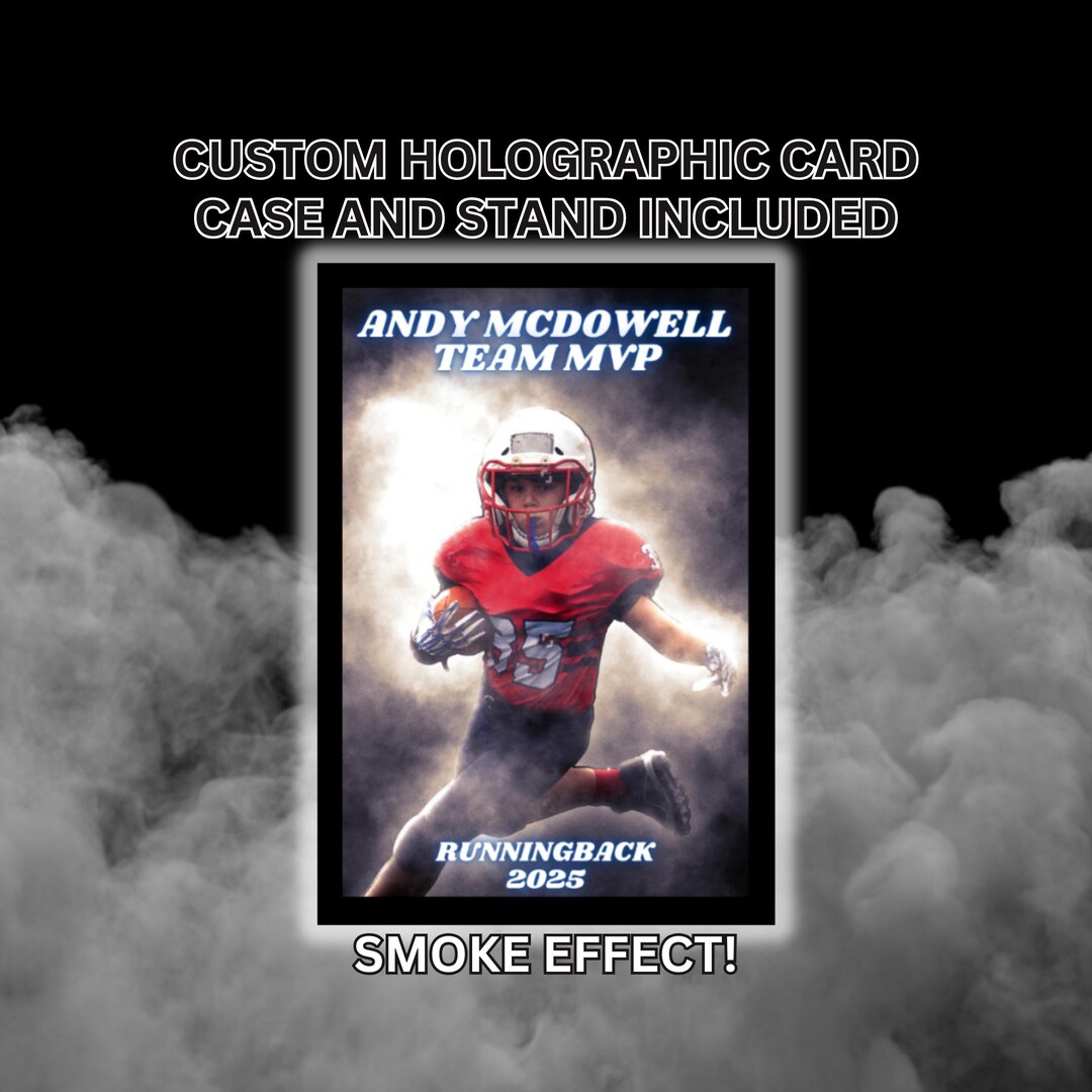 Custom Smoke Holographic Card - Etsy