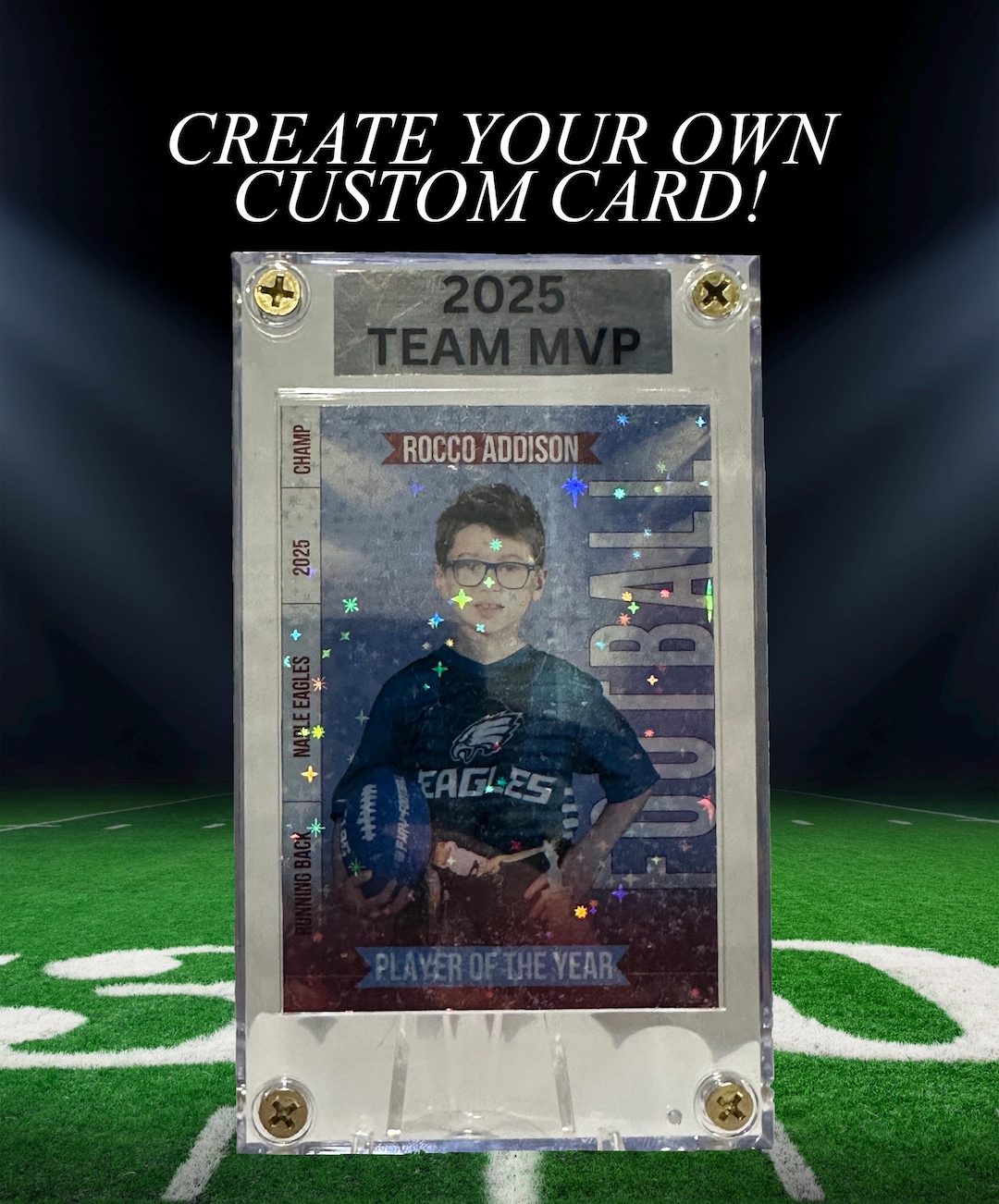 Holographic Sports Card With Case - Etsy