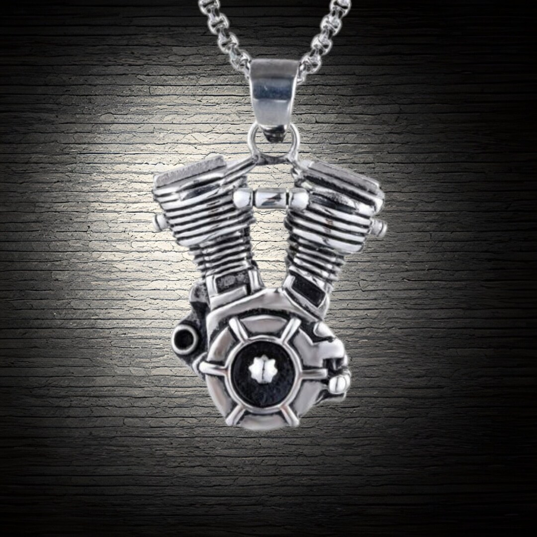 Motorcycle Bike Engine Stainless Steel Pendant Necklace | Automobile ...