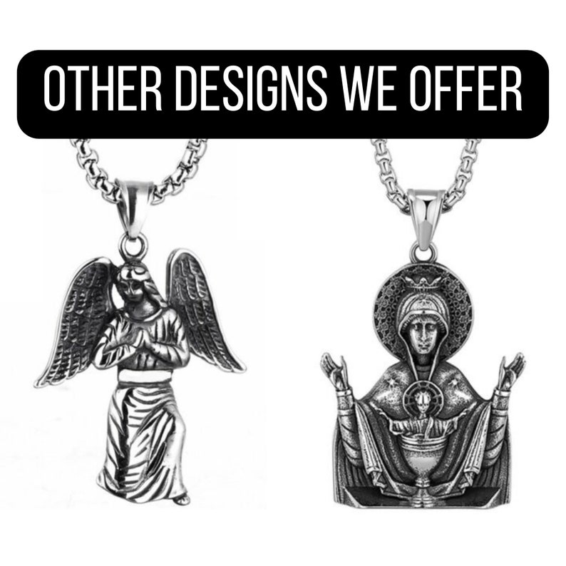 Question Mark Skull Stainless Steel Pendant Necklace Macabre and Grim ...