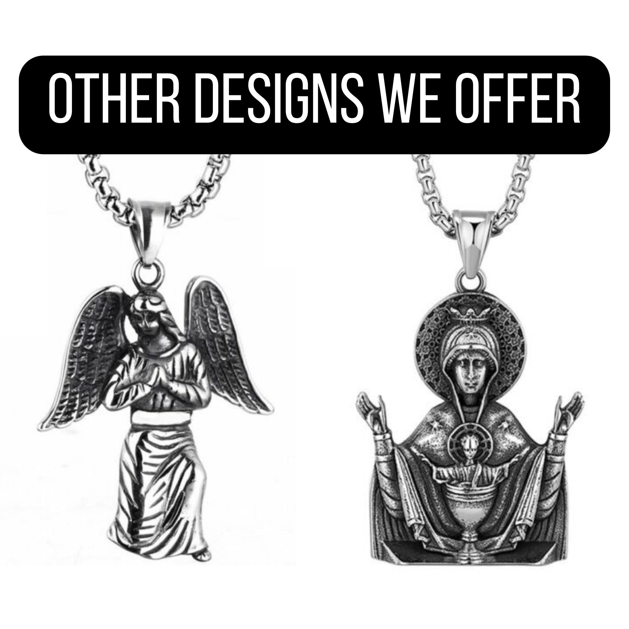 Question Mark Skull Stainless Steel Pendant Necklace Macabre and Grim ...