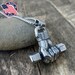 Hand Lifting Dumbbell Stainless Steel Pendant Necklace | Fitness ...