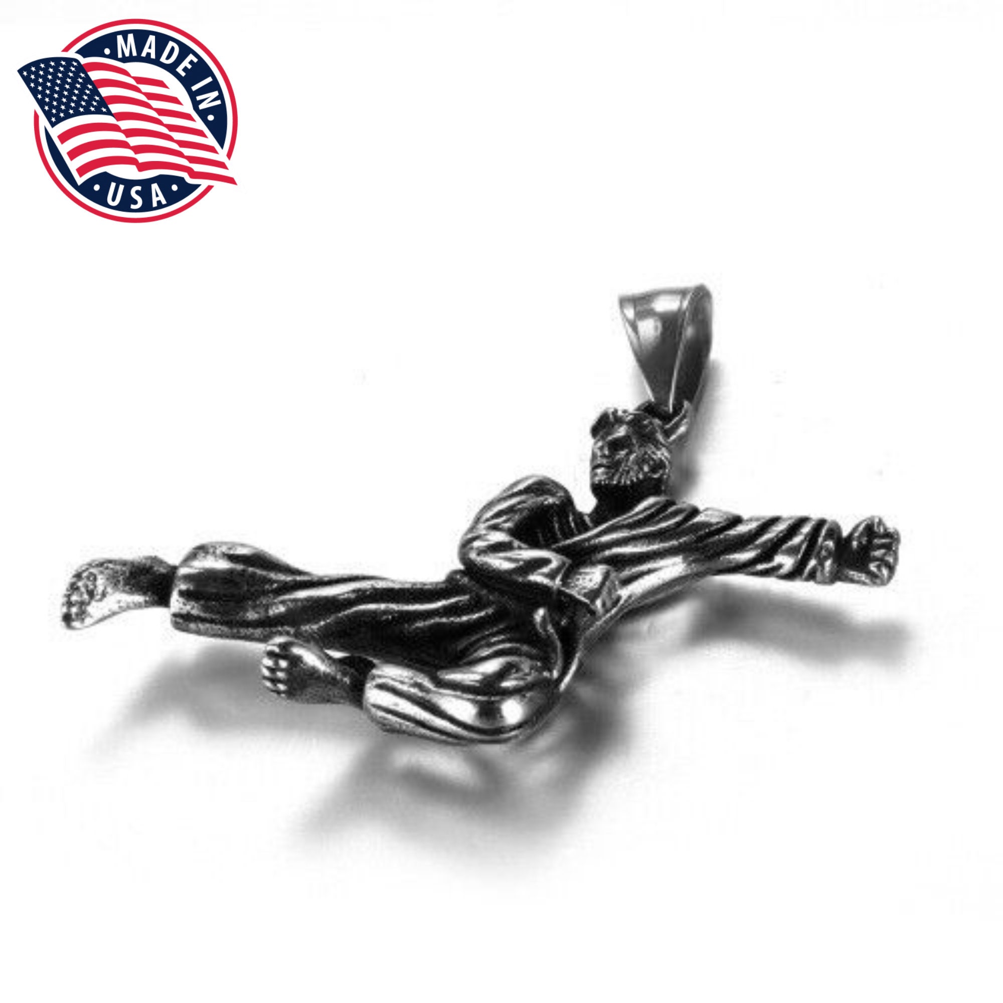 Taekwondo Karate Master Stainless Steel Pendant Necklace Martial Arts ...