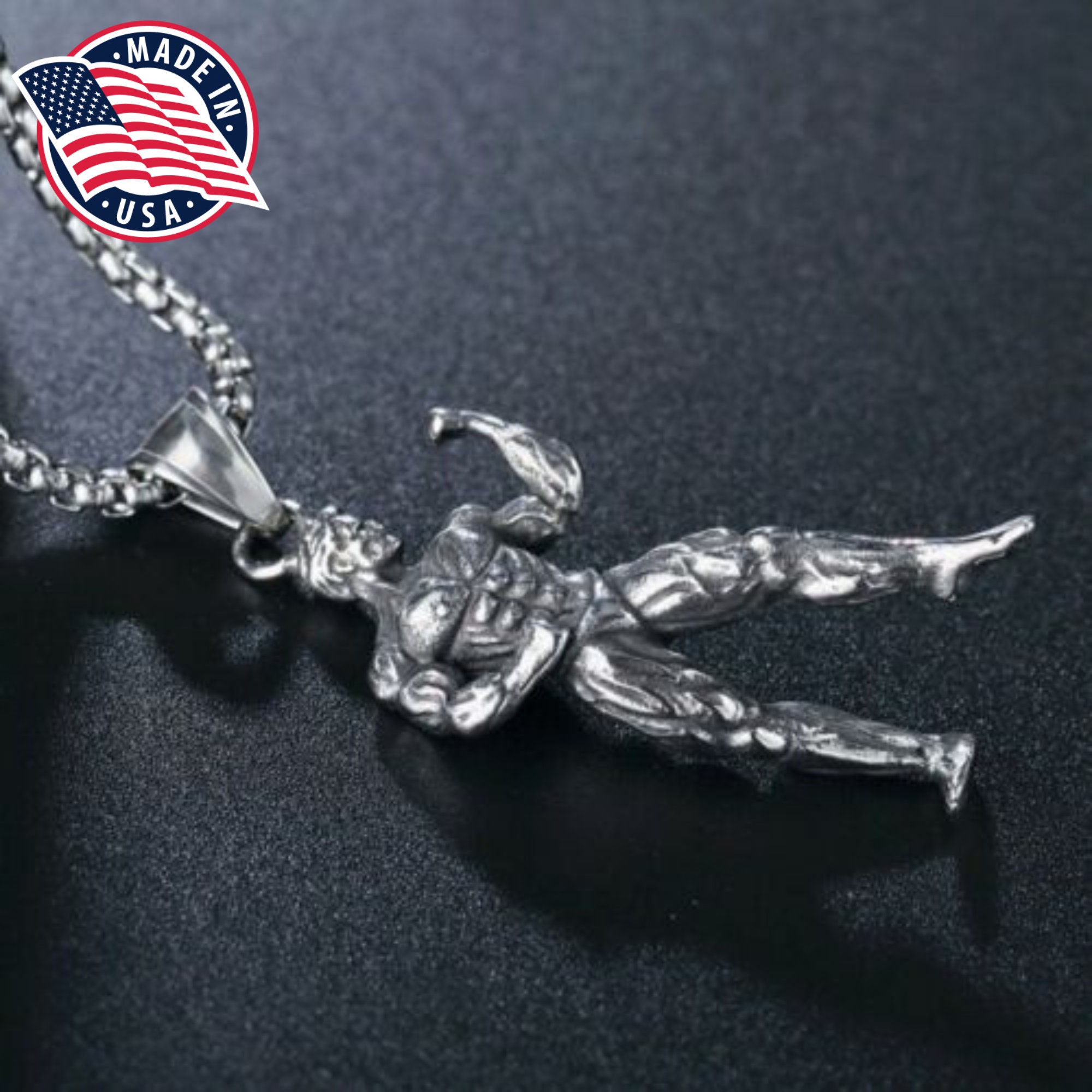 Bodybuilder Fitness Workout Stainless Steel Pendant Necklace | Fitness ...