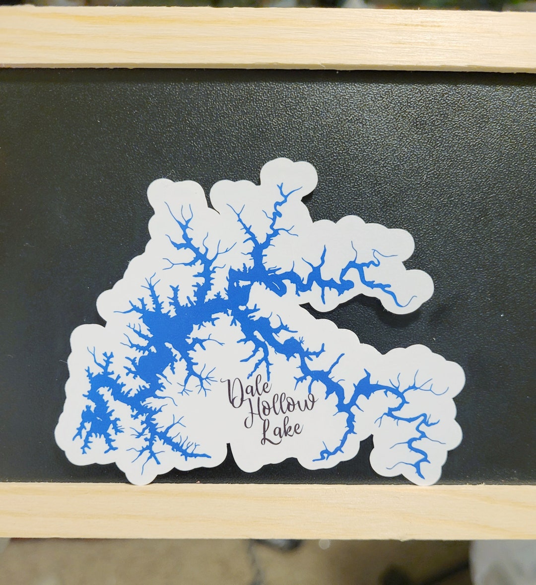 Dale Hollow Lake Sticker: Waterproof Geography Outline - Etsy