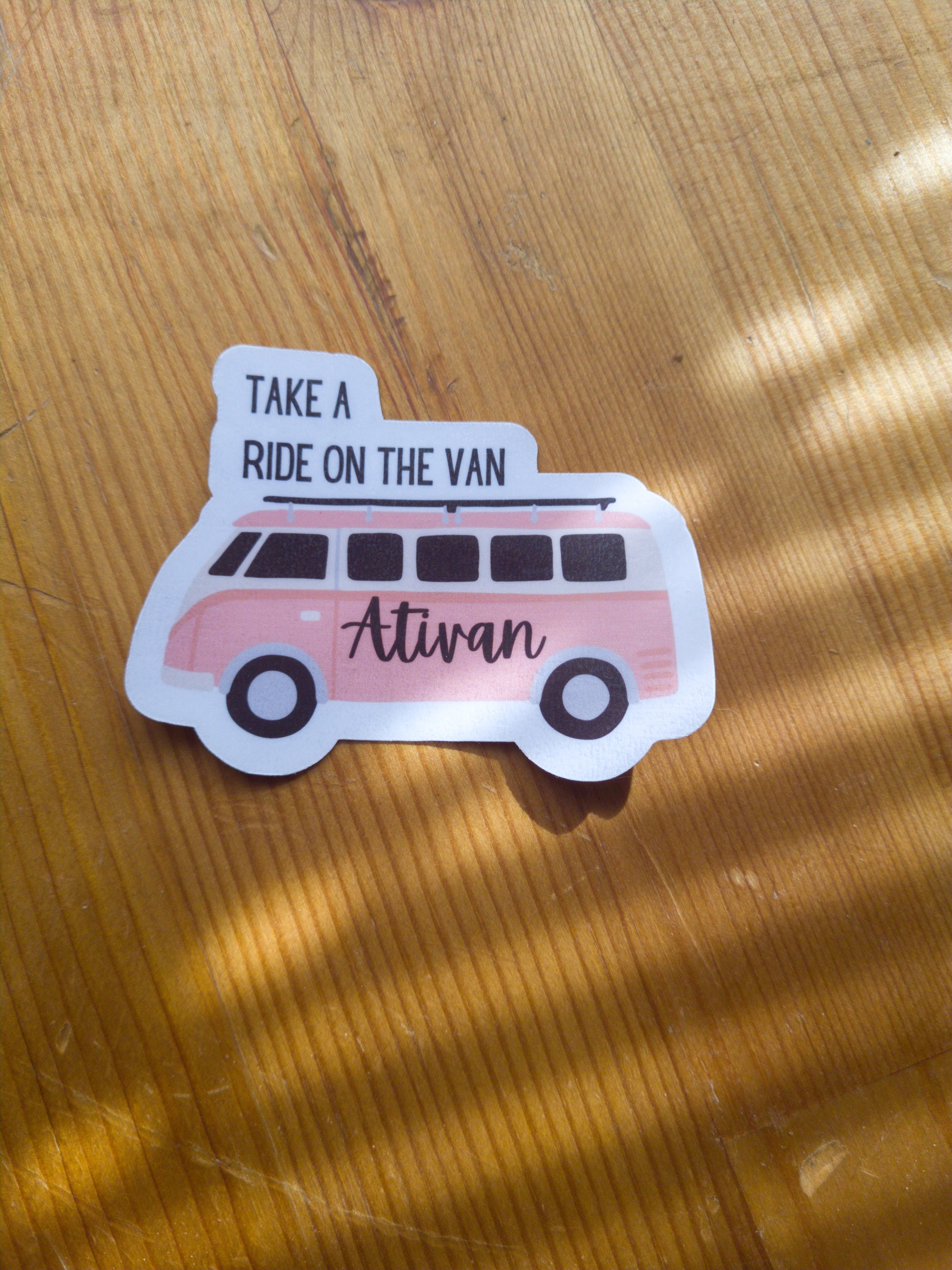 Funny Nurse Ativan Van Sticker: Waterproof Vinyl Decal - Etsy