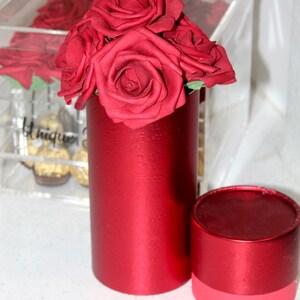 Personalized Red Rose Flower Arrangement Valentine's Day Flowers ...