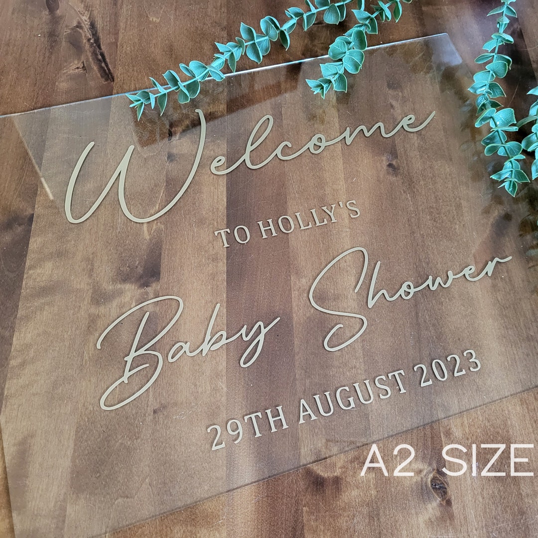 Vinyl Decal Sticker for DIY Baby Shower Sign A2 Baby Shower Welcome ...