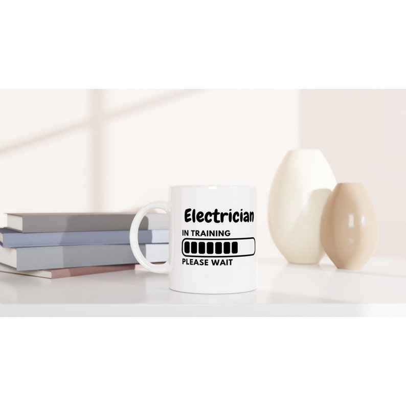 Electrician-in-training Mug: Loading Bar Graphic, Aspiring Electrician ...