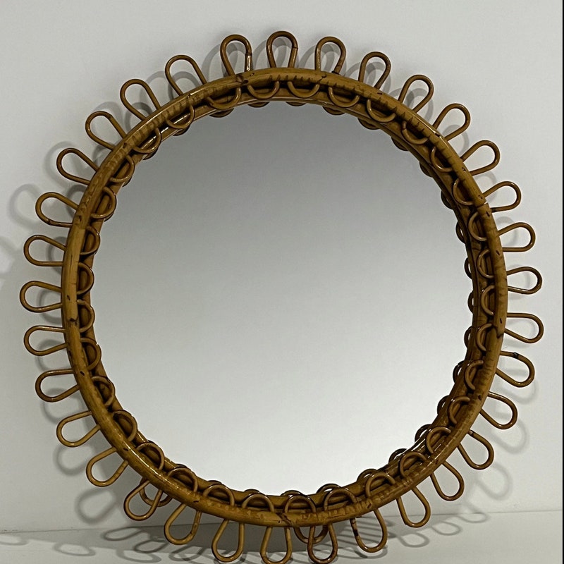 Bamboo Mirror - Etsy