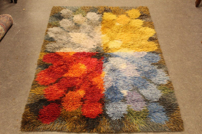 Retro Ryamatta 'four Seasons' - Etsy