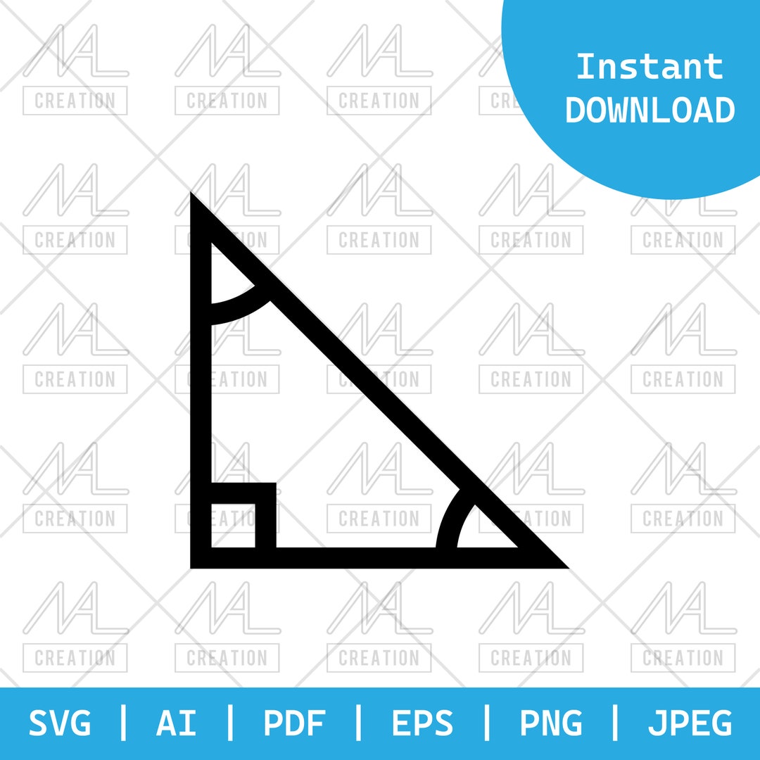 Triángulo de Matemáticas SVG para Cricut Silueta / Alta - Etsy México