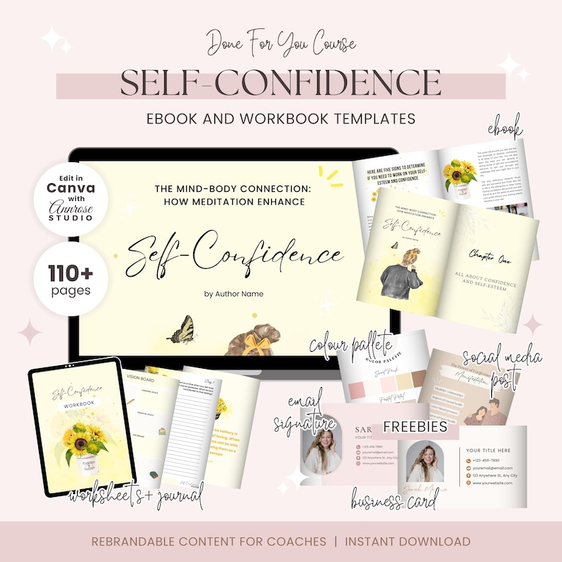Done for You Self Confidence Course | Self Love Self Care PLR/MRR Ebook ...