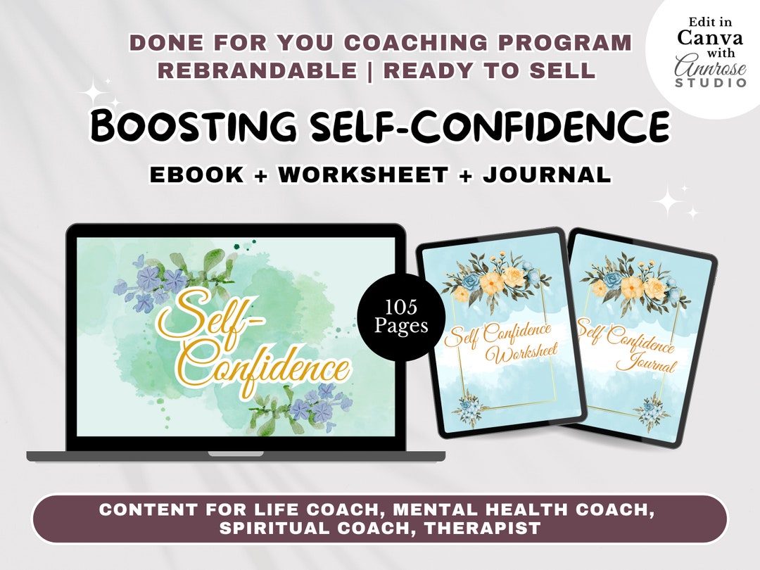 Self Esteem Coach Done for You Guides to Enhance Self - Etsy