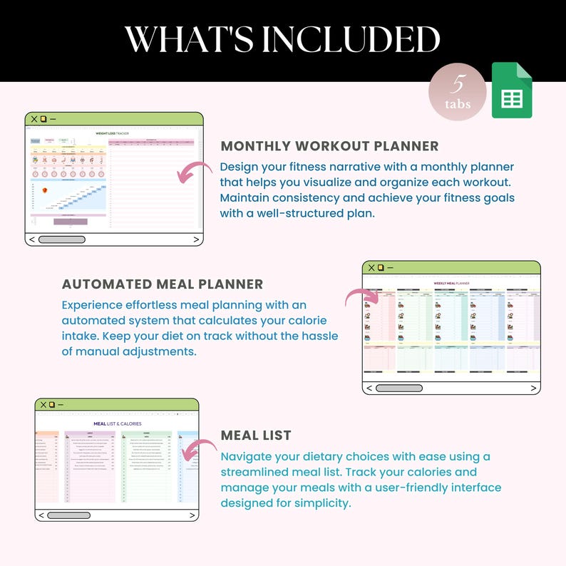 Weight Loss Tracker, Fitness Planner, Workout Planner, Calorie and Diet ...