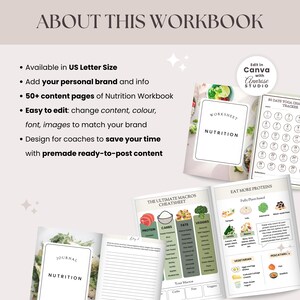 Nutrition Coaching Worksheet | Done for You Workbook | Brandable Mental ...