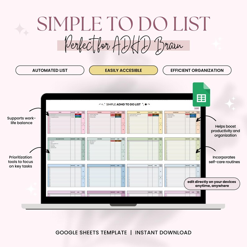 To Do List, Mom Task Tracker, Productivity Planner, ADHD Life Planner ...