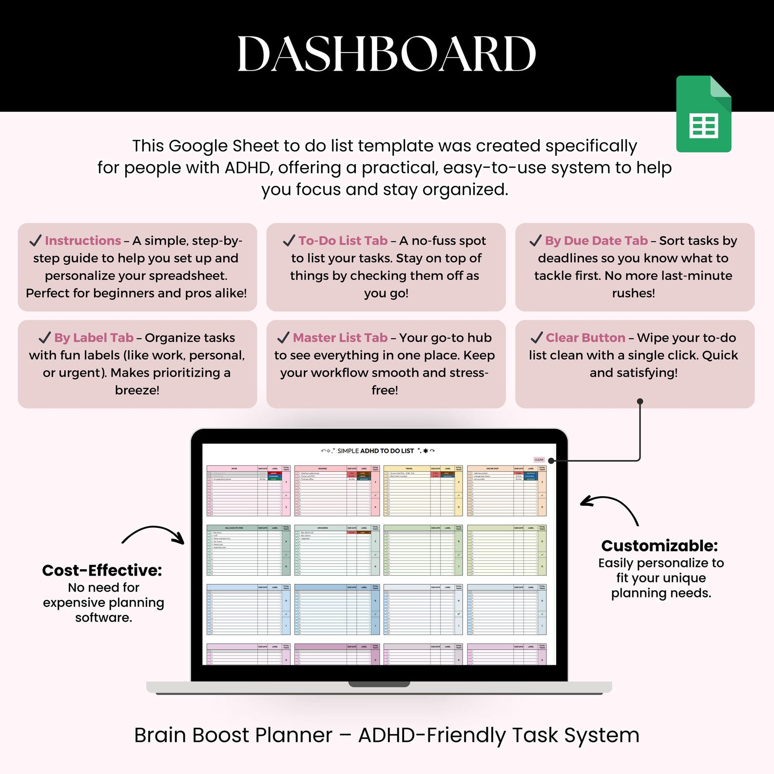 To Do List, Mom Task Tracker, Productivity Planner, ADHD Life Planner ...