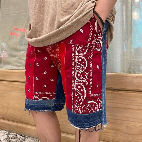 Bandana Shorts - Etsy