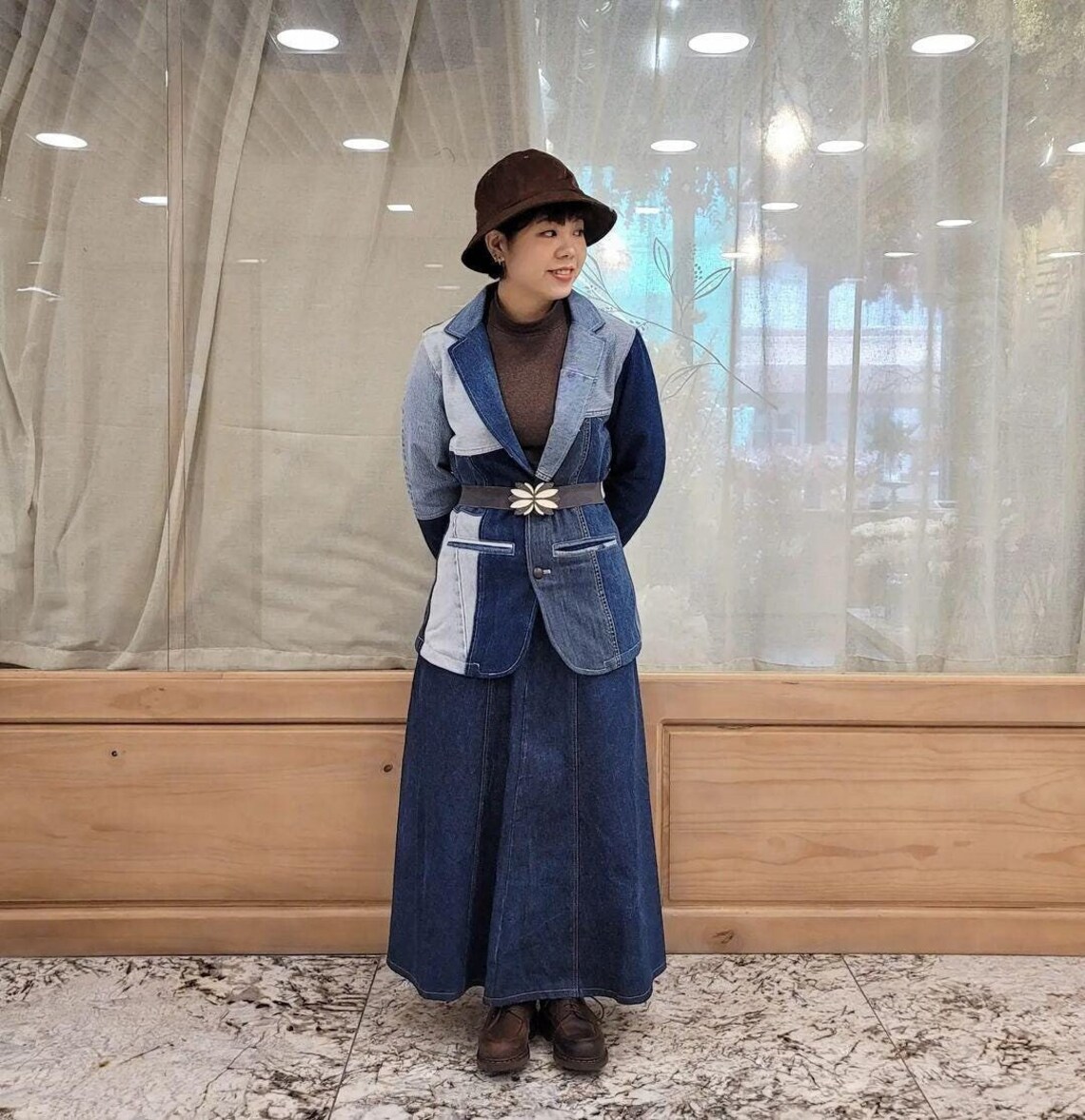 First Edition Denim Remade Patched Blazer - Etsy