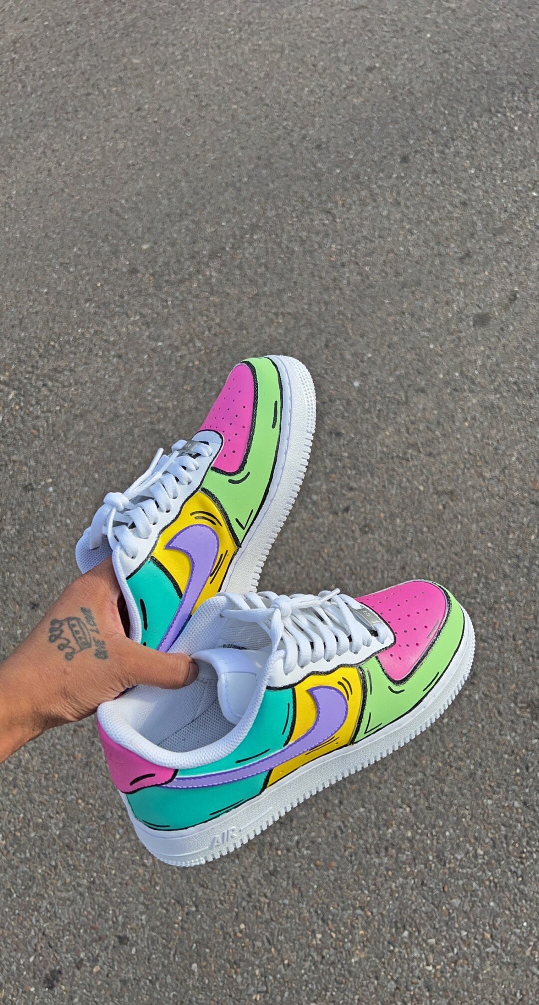 Custom Cartoon Air Force 1s - Etsy