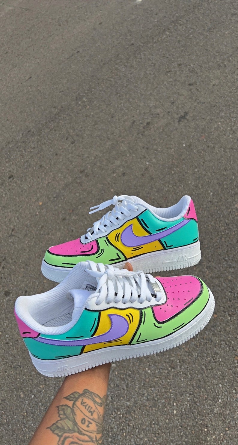 Custom Cartoon Air Force 1s - Etsy