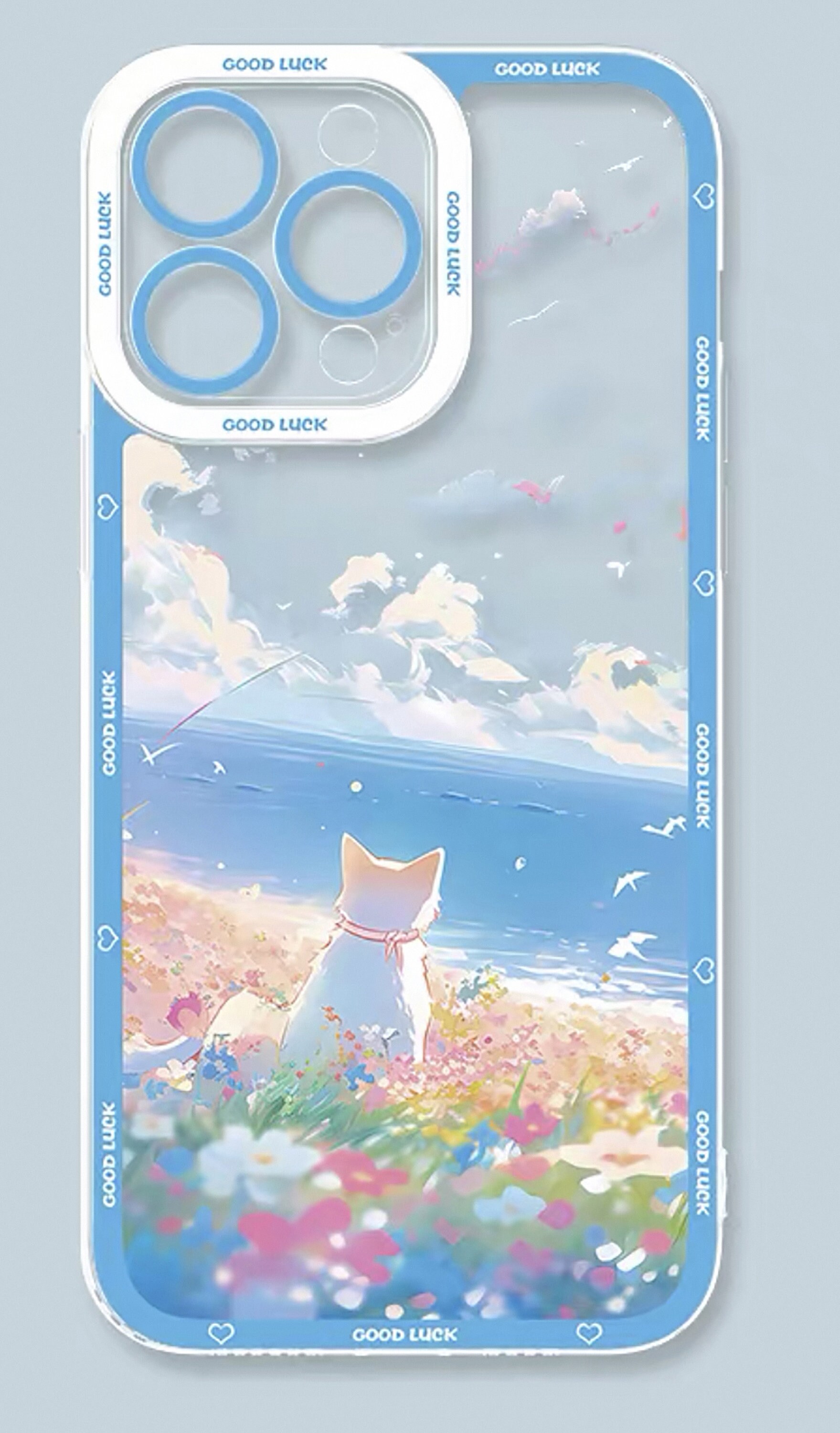 Cartoon Animation Cat Phone Caselandscape Phone Caseoil - Etsy