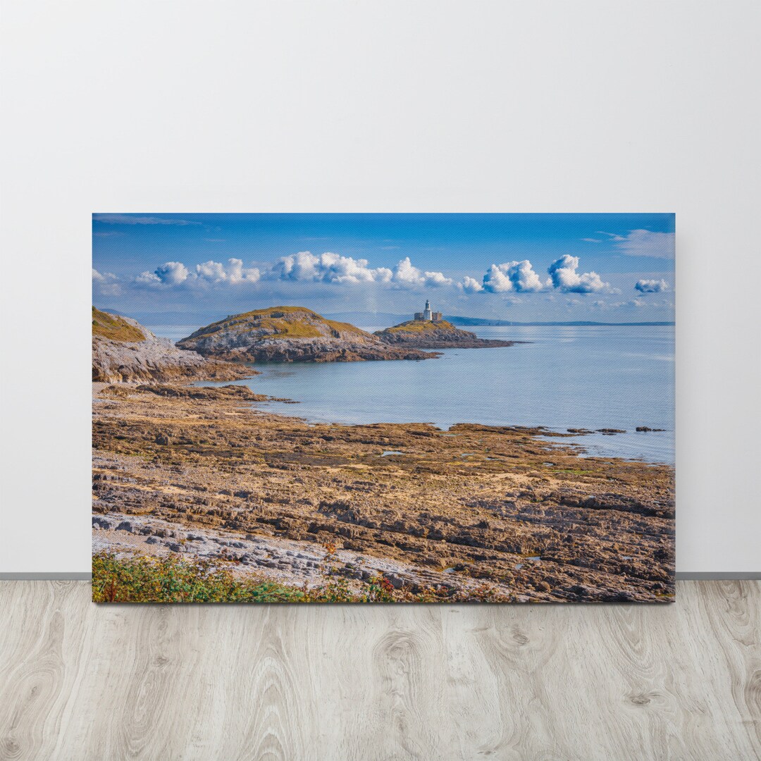 Hi-res Professional Photo Print on Canvas. Mumbles Lighthouse. - Etsy