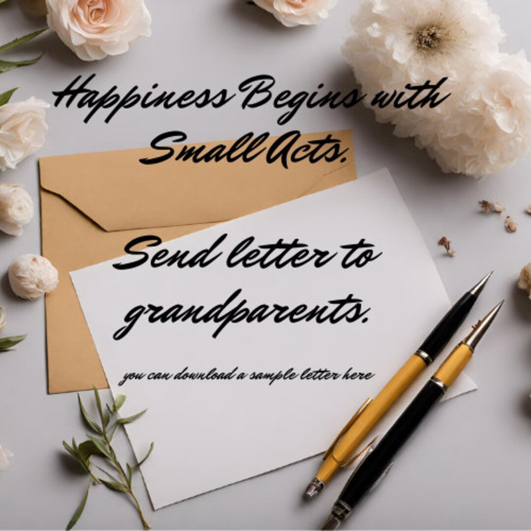A Unique Gift Idea for Grandparents-send a Letter by Post. I Sent ...