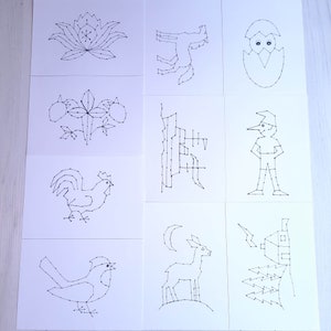 Sewing Practice PDF Printable, Learn to Sew, Practice Sewing Worksheet ...