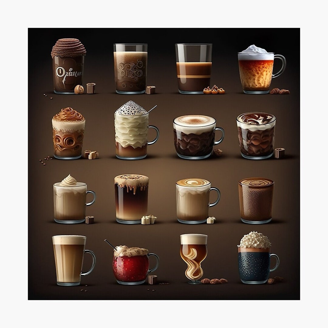 Coffee Print, Kitchen Poster, Coffee Wall Art, Coffee Print, Coffee ...