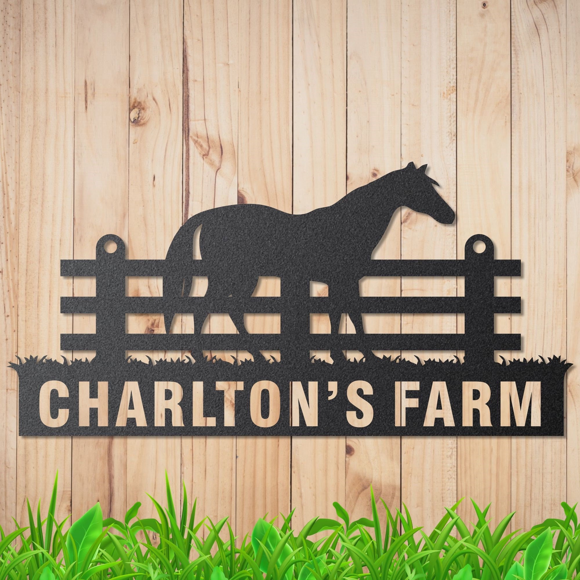 Custom Farm Metal Sign, Custom Horse Farm Sign, Farm Metal Sign for ...