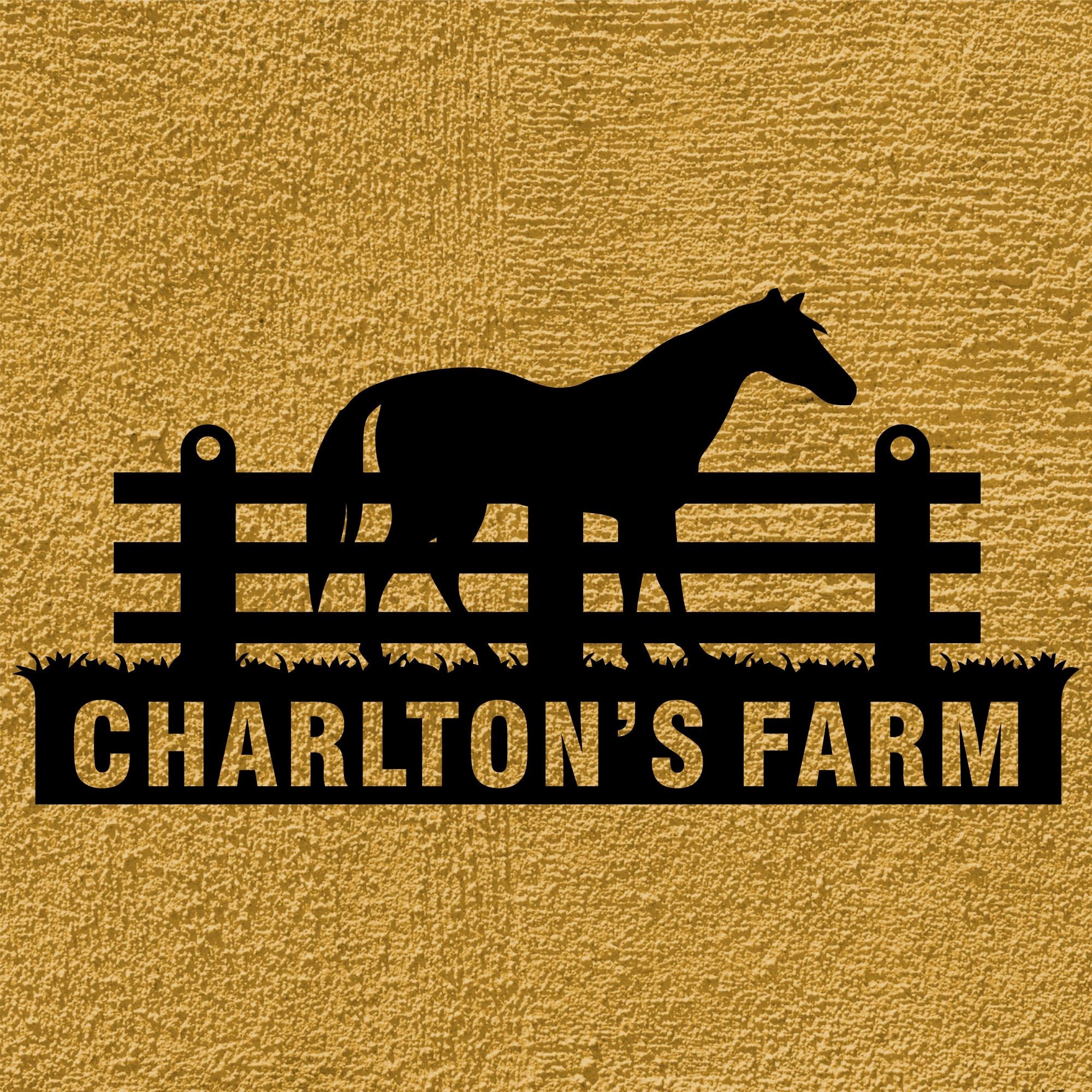 Custom Farm Metal Sign, Custom Horse Farm Sign, Farm Metal Sign for ...