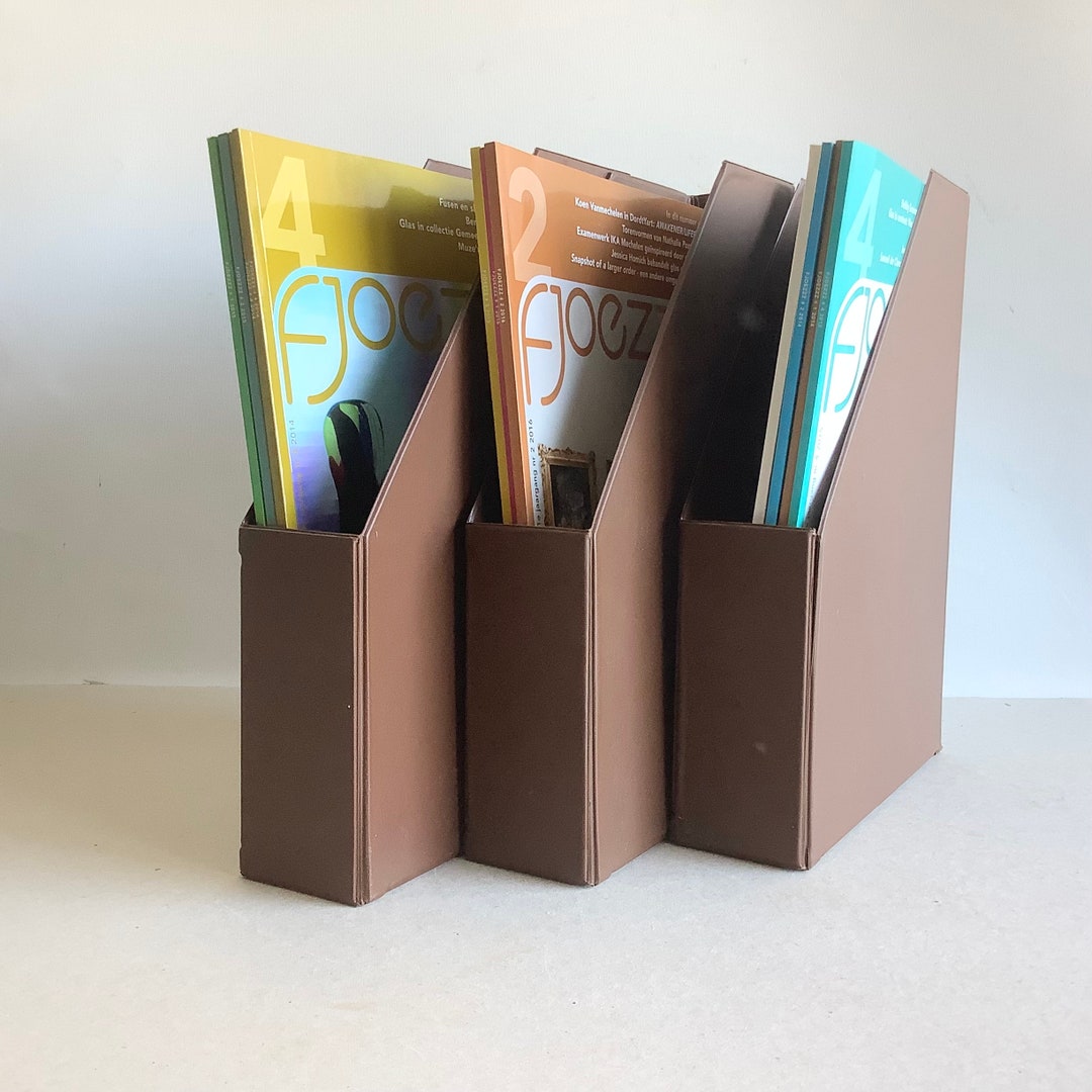 Three Vintage Magazine Holders - Etsy