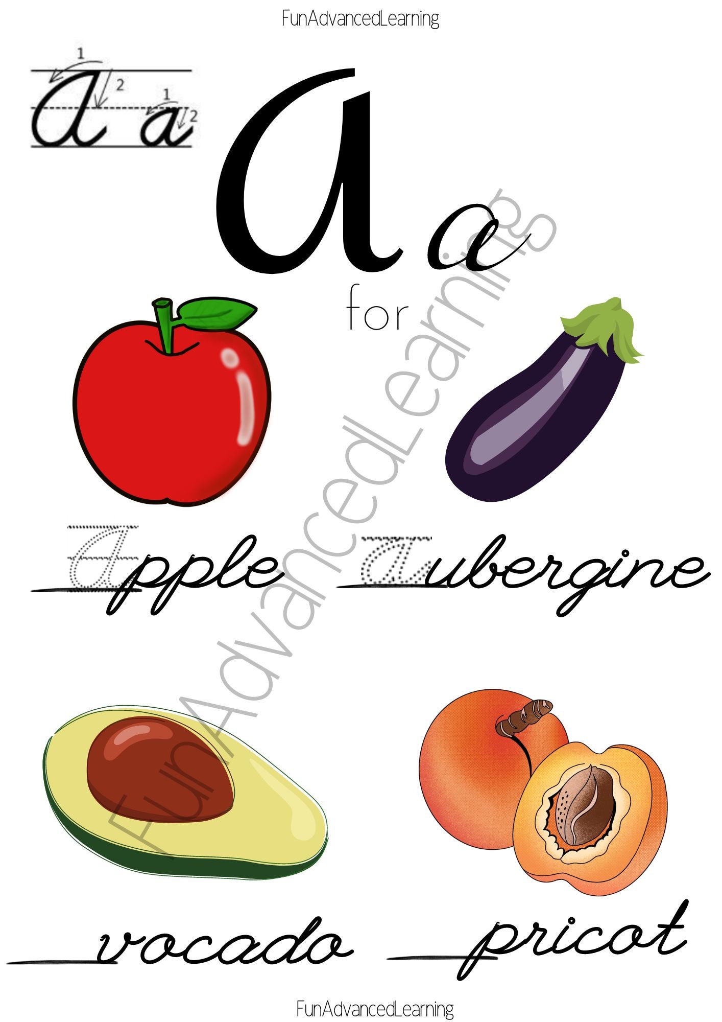 PRINTABLE WORKSHEETS Alphabet in CURSIVE, Kindergarten Worksheets ...