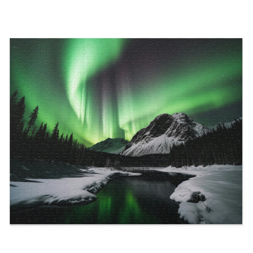Northern Lights Jigsaw Puzzle 120, 252, 500-piece Aurora Borealis - Etsy