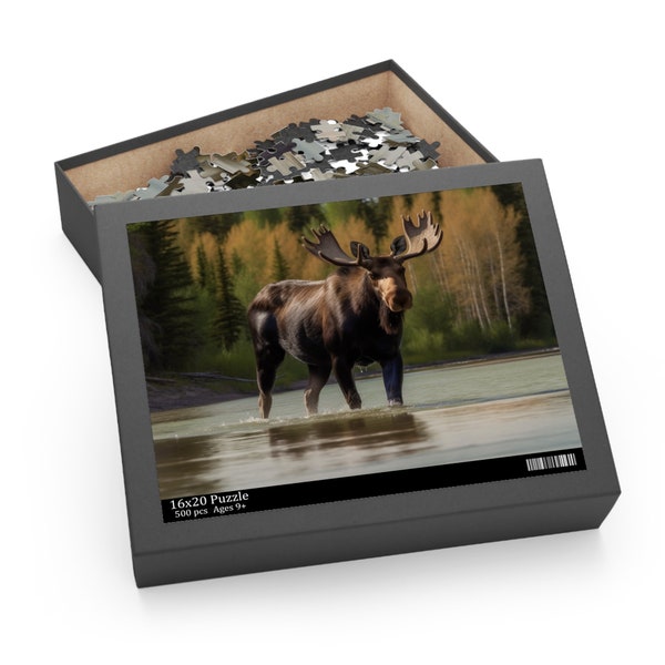 Moose Puzzle - Etsy