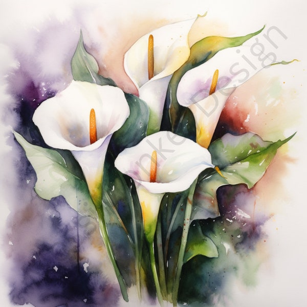 Calla Lily Painting - Etsy
